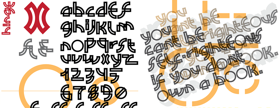 raymond prucher : projects : hinge typeface